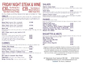 Food Menu - The Mount Pleasant